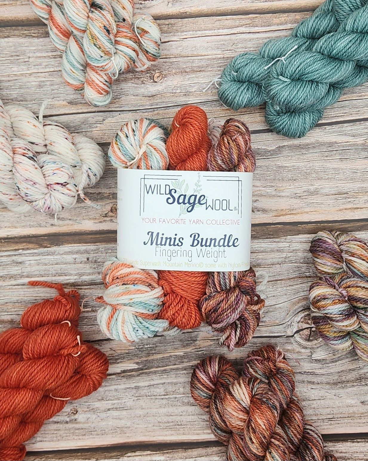 Bonfire + Harvests Collection Minis – Wild Sage Wool